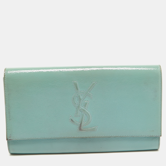 Yves Saint Laurent | Bags | Yves Saint Laurent Light Blue Patent ...